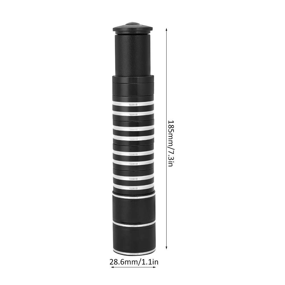 AUHX Bike Handlebar Extender, Bicycle Stem Riser Practical for Mountain Bike for Road Bike(Black)