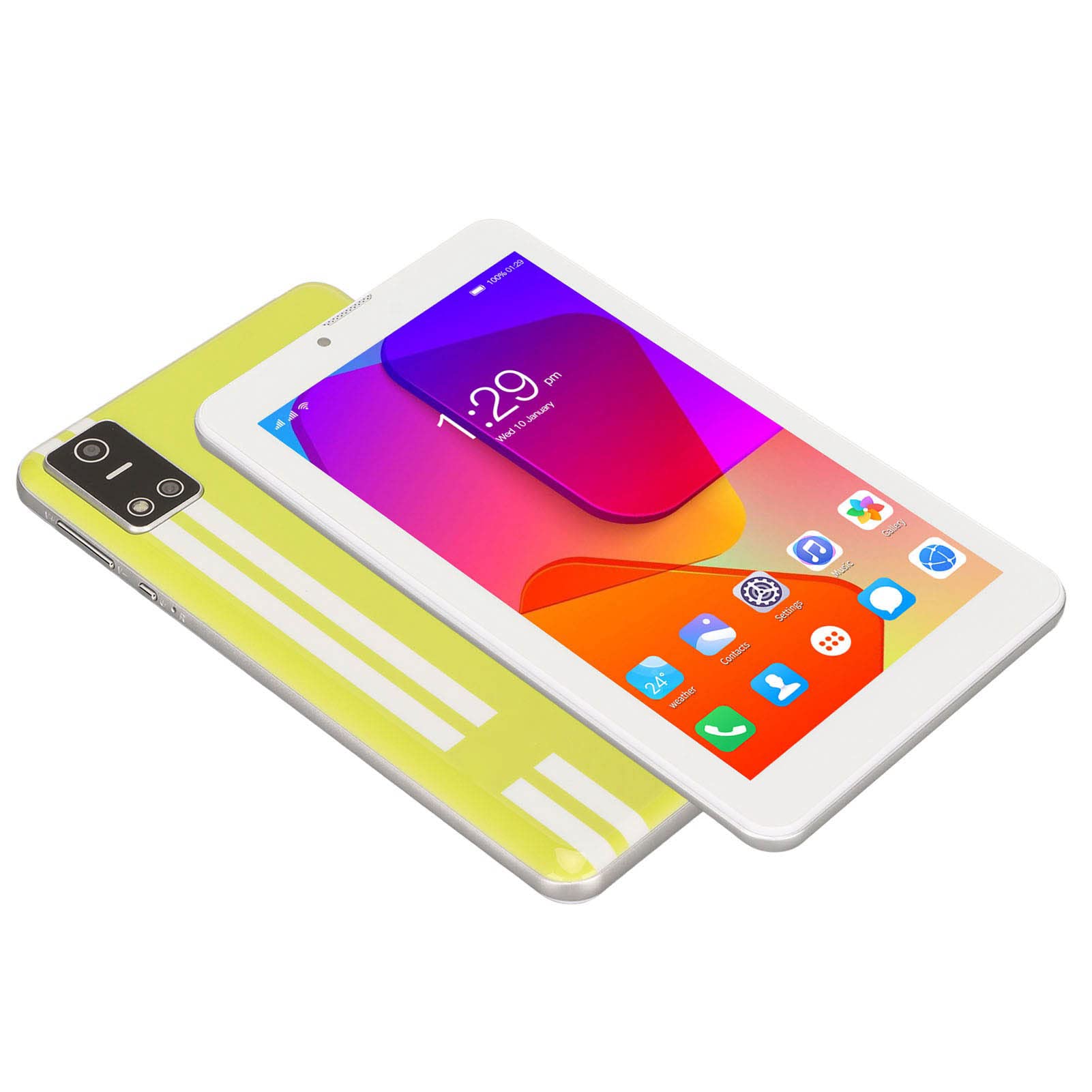 Bewinner 7 Inch Tablet for Android 10, 1280x800 IPS HD Screen, 2GB RAM 32GB ROM, Octa Core CPU, Dual SIM 3G Calling Tablet, Dual Band WiFi Tablet PC (US Plug)