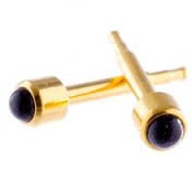 Studex Sterilized Piercing Earrings Ear Studstainless Black Onyx12 Pair Individually Pkreg.