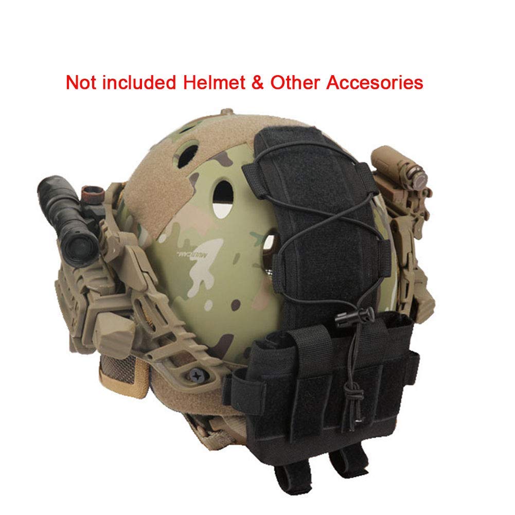 ATAIRSOFT Tactical Helmet Battery Pouch Balance Weight Bag Counterweight Pack for Hunting Airsoft Black