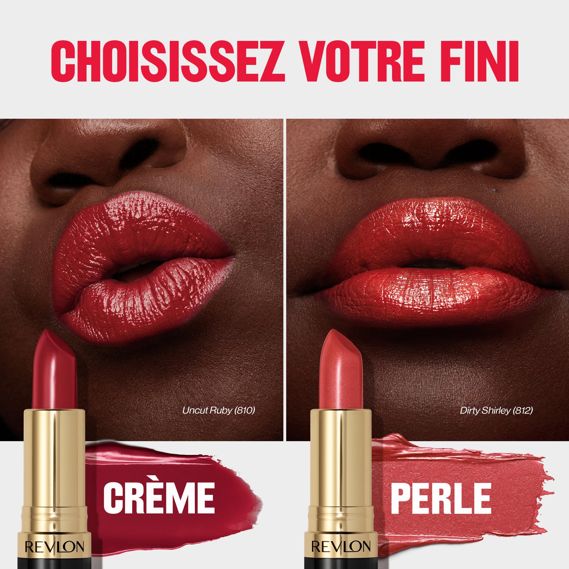 Lipstick by Revlon, Super Lustrous Lipstick, High Impact Lipcolor with Moisturizing Creamy Formula, Infused with Vitamin E and Avocado Oil, 720 Fire and Ice