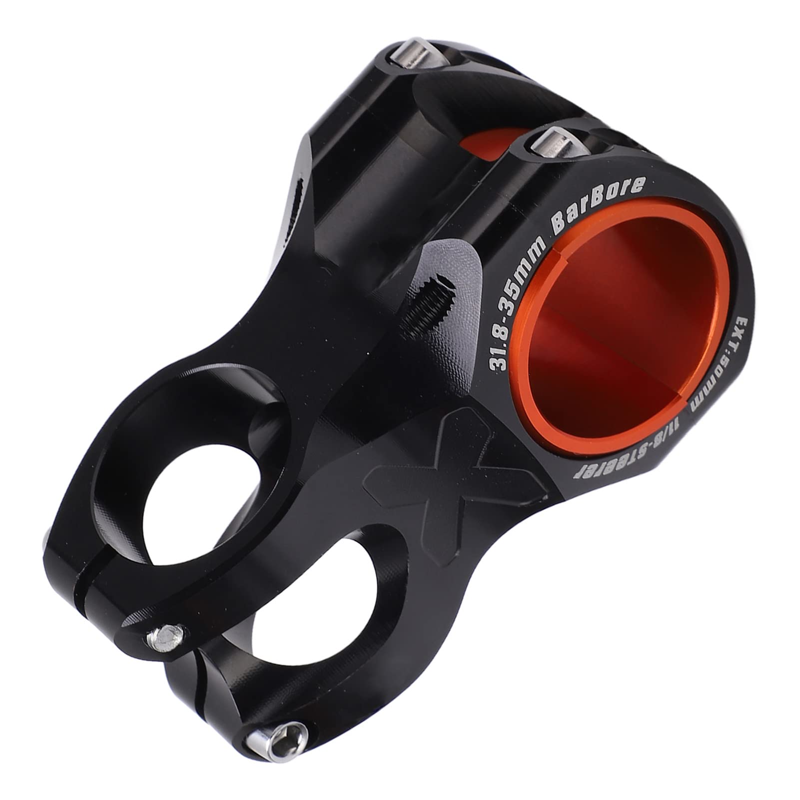 AUHX Short Bike Stem, Bicycle Stem 3D Forging High Hardness Integral Hollow Molding for Road Bike
