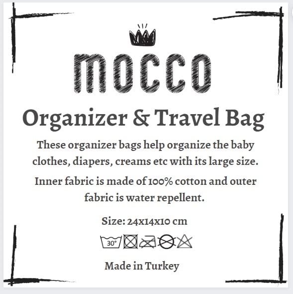 Organizer Bag - Diaper, Bibbs, Bottle and Supplies - For Travel and Daily Use - 2 Additional Compartments (Chubby Birdy)