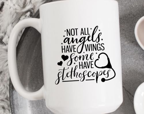 bobibe Not All Angels Have Wings Some Have Stethoscopes Nurse Appreciation Gift Medical