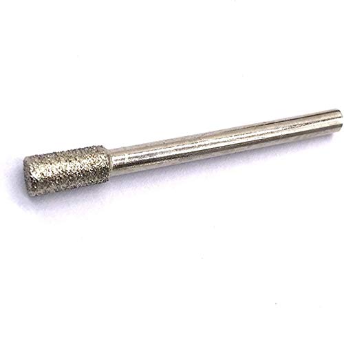 DUO ER 5pcs Diamond Coated Cylindrical Burr 4mm Chainsaw Sharpener Stone File Chain Saw Sharpening Carving Grinding Tools (Color : Diamond 6mm)