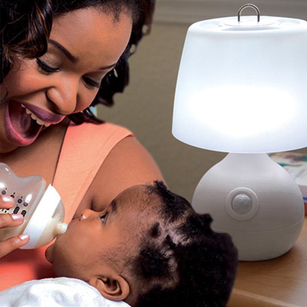 The Original Mighty Bright Motion-Sensor Light for Baby Nursery and Nighttime Safety, Battery Life of 90 Hours, Senses Motion up to 15 Feet Away (White)
