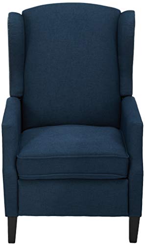 Christopher Knight Home Wescott Weyland Wingback Traditional Fabric Recliner (Navy Blue)