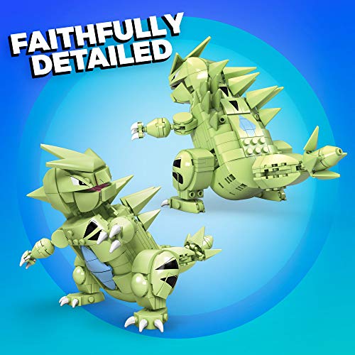 MEGA Pokémon Tyranitar building set with 396 compatible bricks and pieces, toy gift set