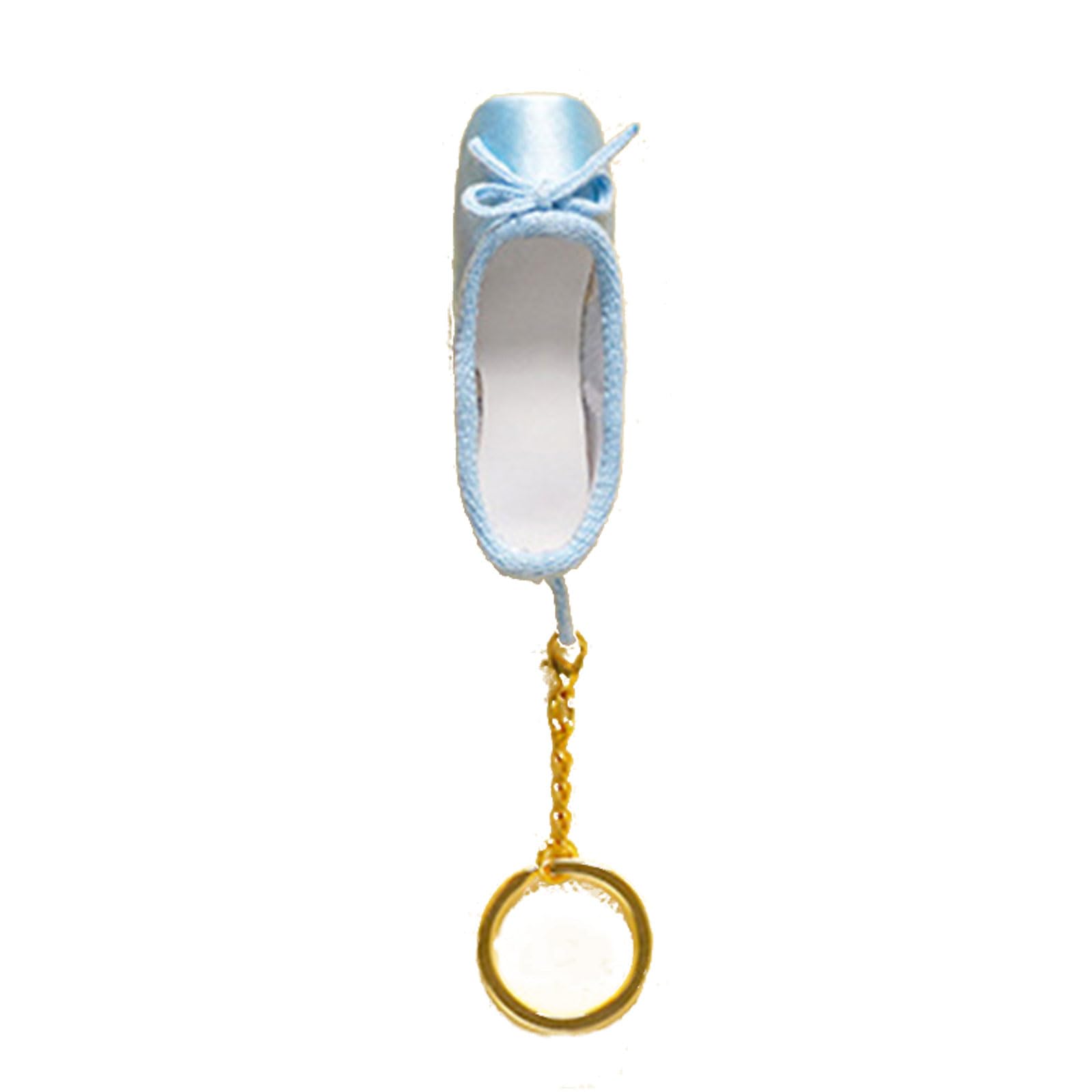 BIBABLYKE Mini Ballet Shoes Keychain Pointe Shoes Keyrings Handmade Pointe Shoe Charm Bag Penddant Gift for Dance Lovers