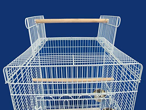 Large 57-Inch Open Square Plays Top Parrot Lovebird Cockatiel Cockatiels Parakeets Cage with Removable Rolling Stand