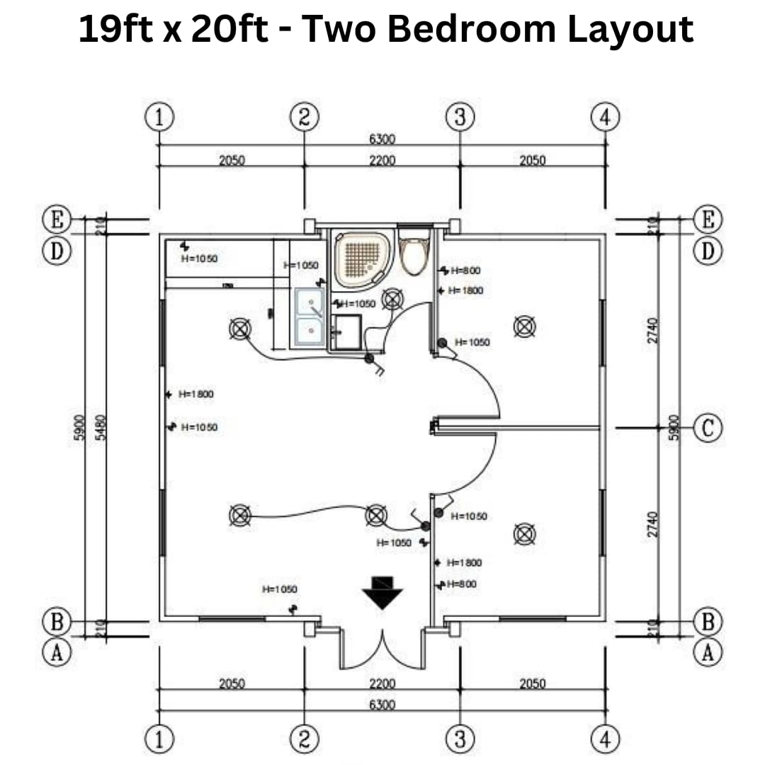 Semi-furnished, All Amenities, Tiny House, Container Homes Prefabricated, Modular Home, Portable House, Prefab Tiny Homes, (19x20ft Container