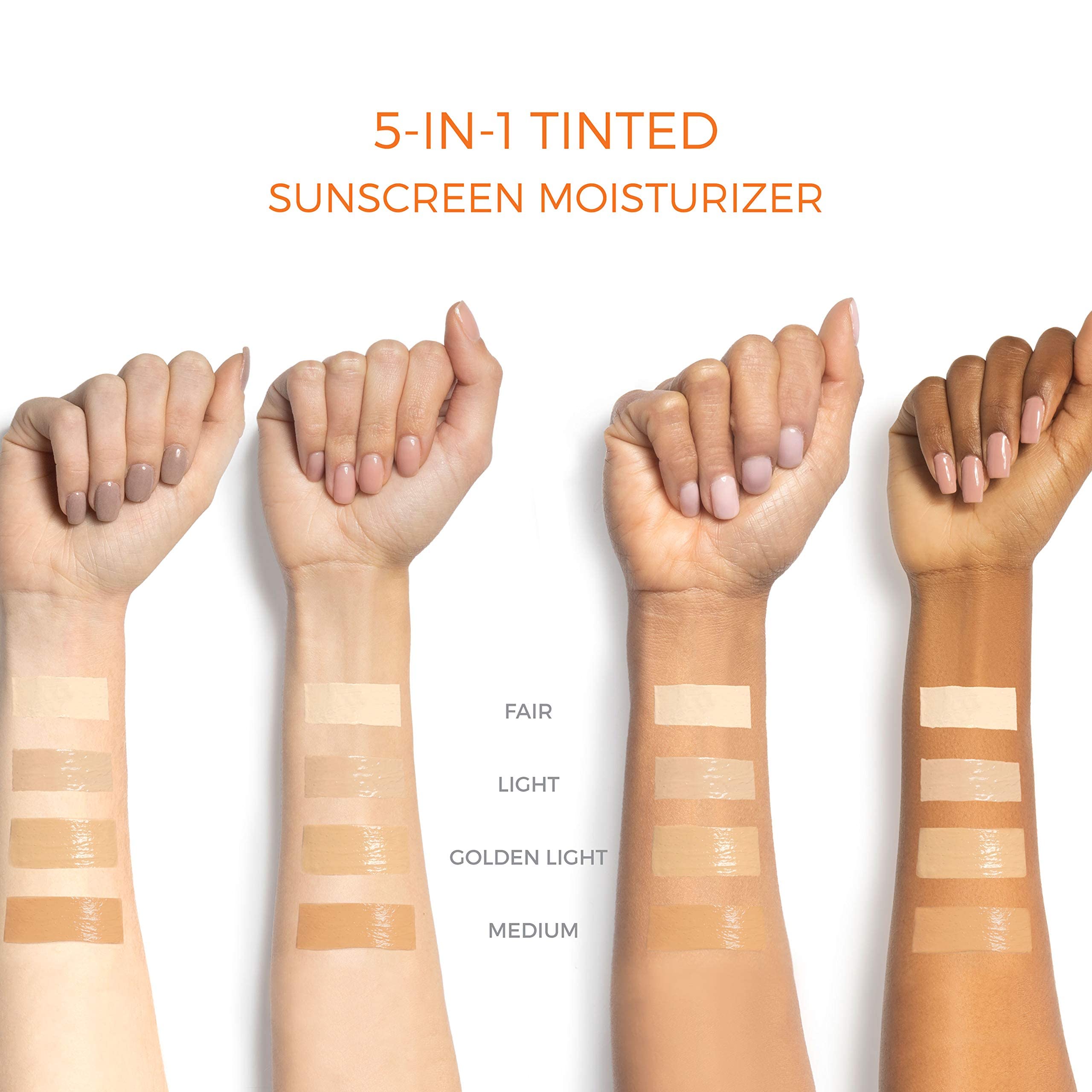 Suntegrity Tinted 5 in 1 Mineral Sunscreen for Face (SPF 30-2 oz) - Golden Light | BB Cream Moisturizer with Physical UVA/UVB Broad Spectrum Protection | Safe for Sensitive Skin