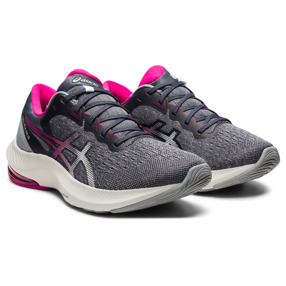 ASICS Women's Gel-Pulse 13 Running Shoes, 9, Carrier Grey/White