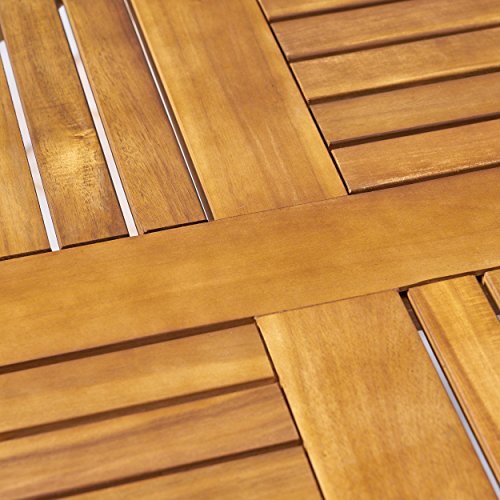 Christopher Knight Home Baia Outdoor 70" Oval Acacia Wood Dining Table, Teak