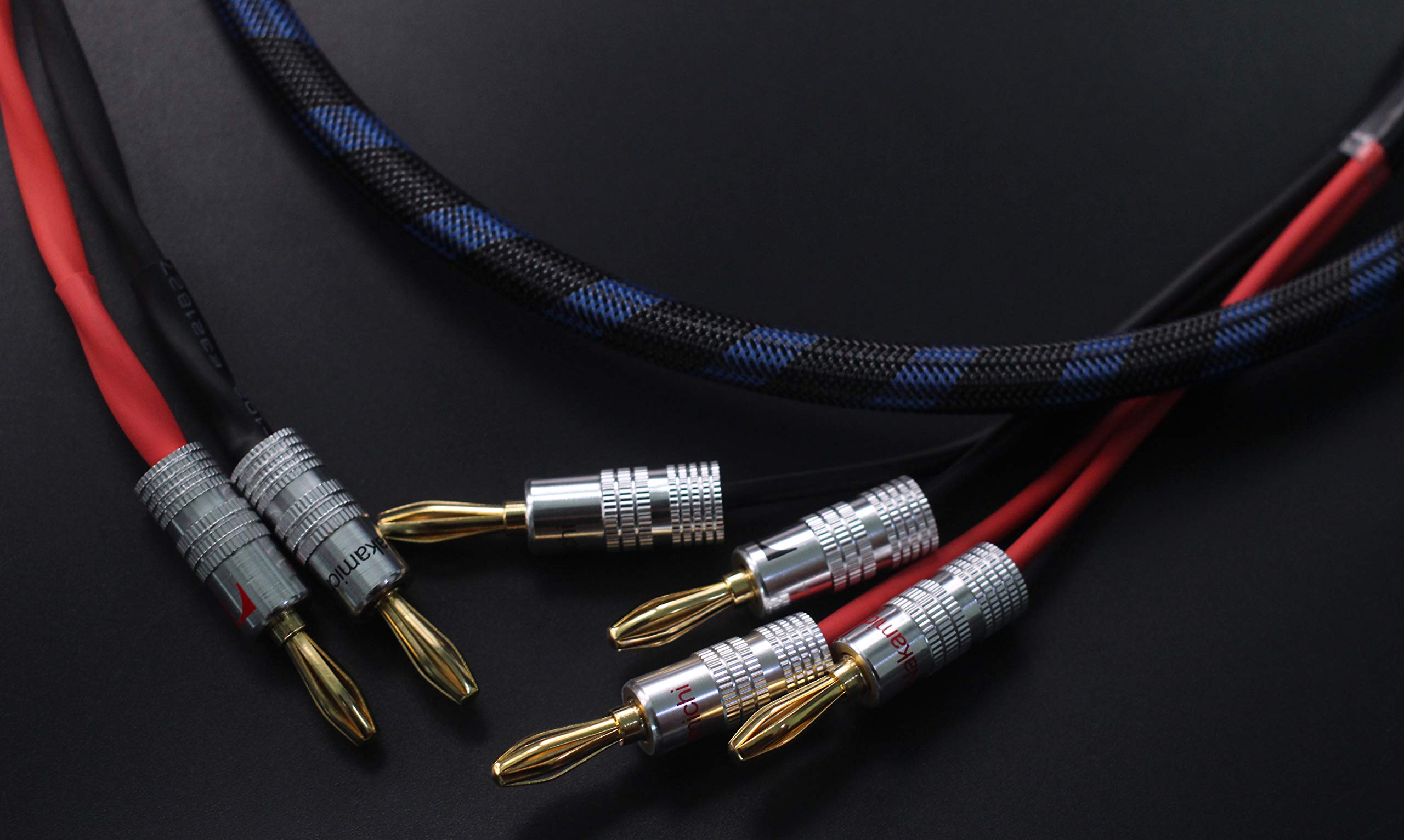 KK Cable CB-2B Bi-Wire Speaker Cable (2 Banana Plugs - 4 Banana Plugs), 1pair Set (Total 12banana Plugs), CB-2B (3M(9.84ft))
