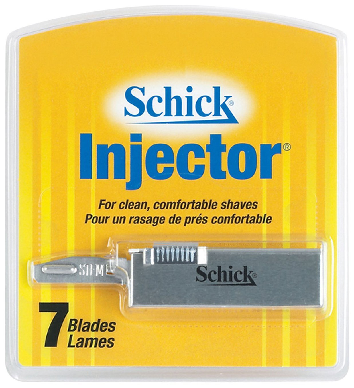 Shave Classic Single Edge Razor Handle with Schick Injector Refill Blades 7 Ct. (Pack of 5) ! Razor Compatible with Schick Injector Razor Blades !