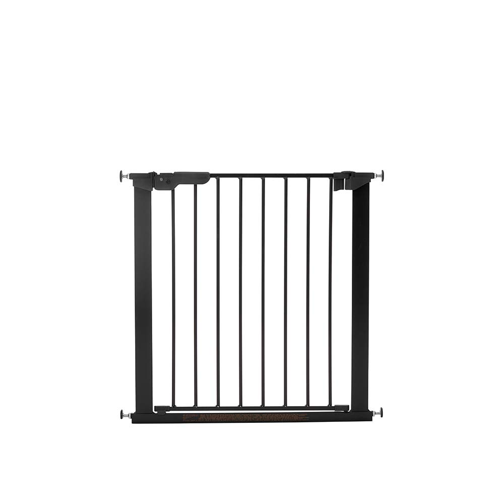 BabyDan Premier True Pressure Fit 28.9-36.7 Inch Doorway Stairway Safety Baby Gate, Black