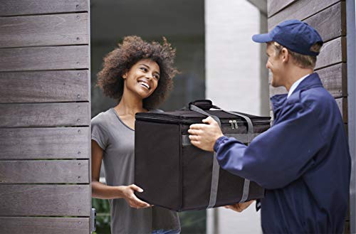 Insulated Food Delivery Bag - Professional Hot/Cold Thermal Carrier - Lightweight & Portable, For Catering, Restaurants, Delivery Drivers, Uber Eats, Grubhub, Postmates, etc..