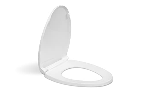 Centoco 1700SC-001 Luxury Plastic Elongated Toilet Seat with Slow Close, White