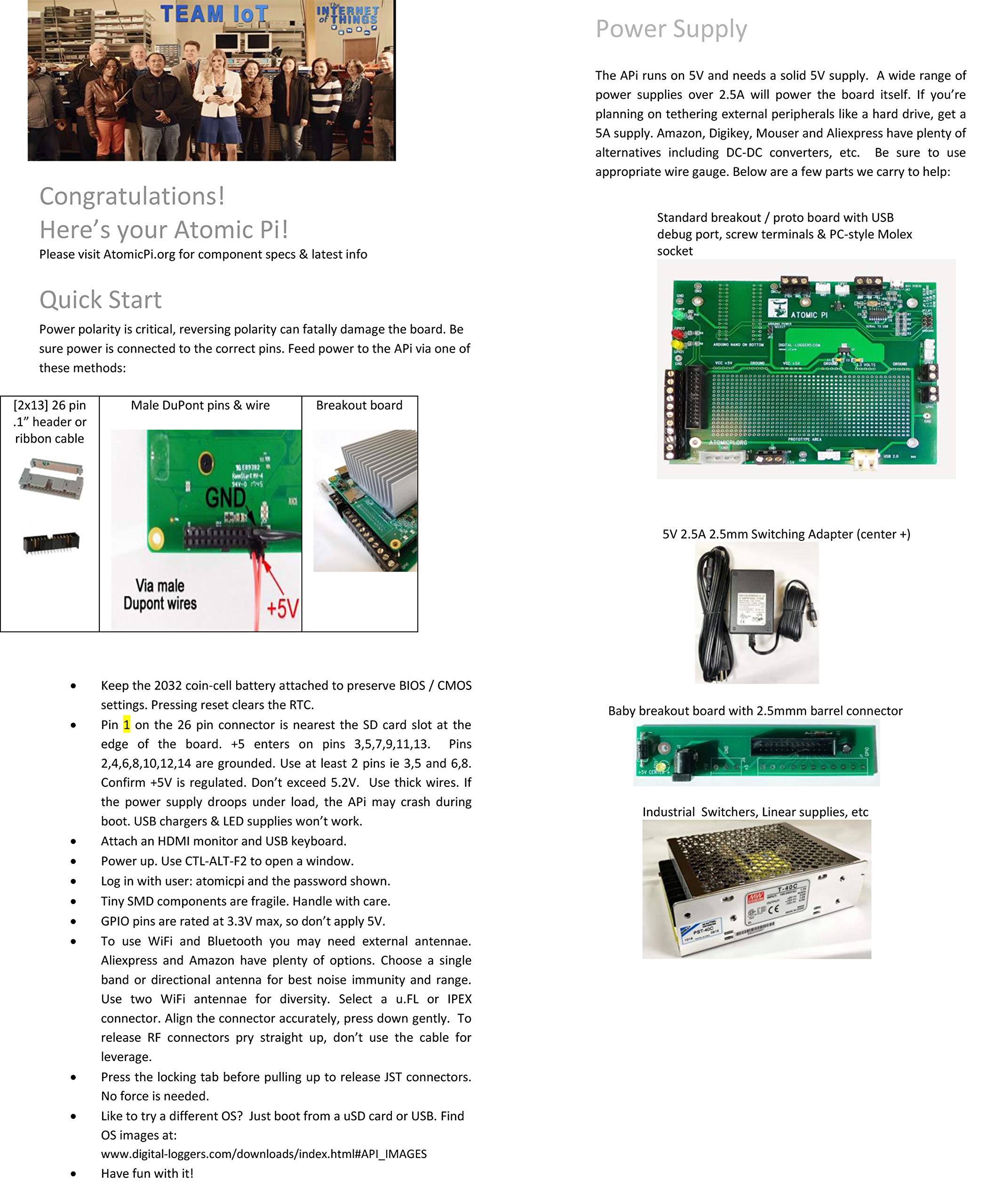 Atomic Pi - High Speed SBC with Peripheral ICS