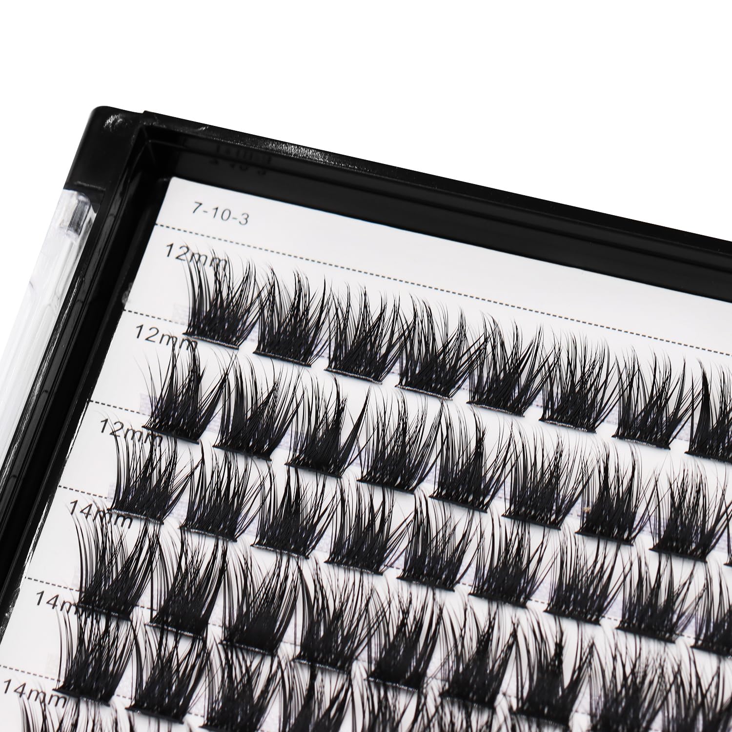 Bodermincer 120 Cluster 10-12-14mm/12-14-16mm/16-18-20mm Mixed Length Lash Cluster Eyelash Extension Natural 3D Russian Volume Faux 3D Effect Glue Bonded Cluster Eyelashes (M01# 12-14-16mm Mixed)