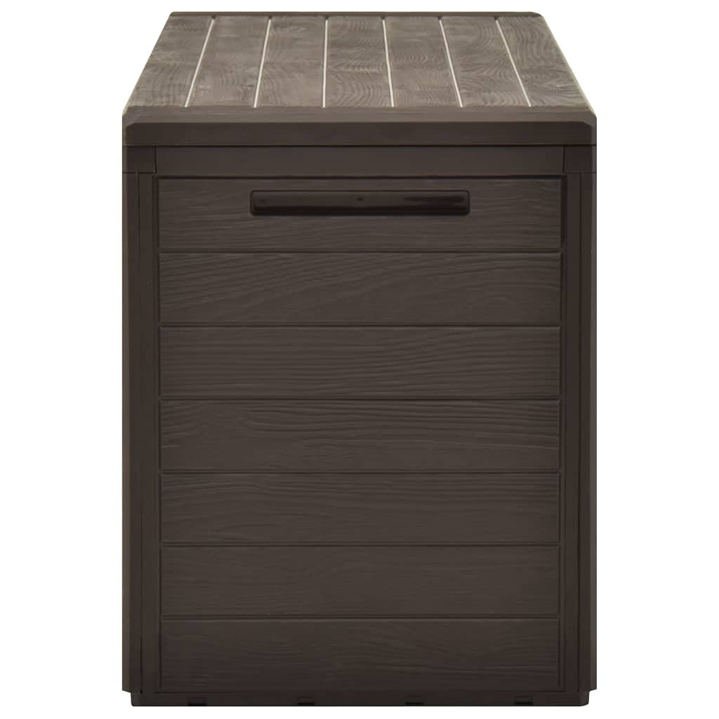 Polypropylene Garden Storage Box with Storage Space Patio Toolbox Cushion Blanket Pillow Box Terrace Storage Trunk for Indoor or Outdoor 45.7" x 17.3" x 21.7"