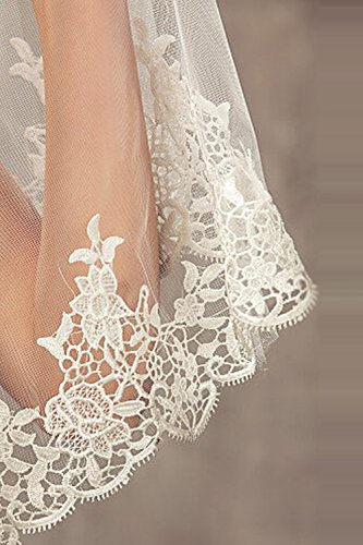 Babyonline Lace Edge Cathedral Length Wedding Bridal Veil,White