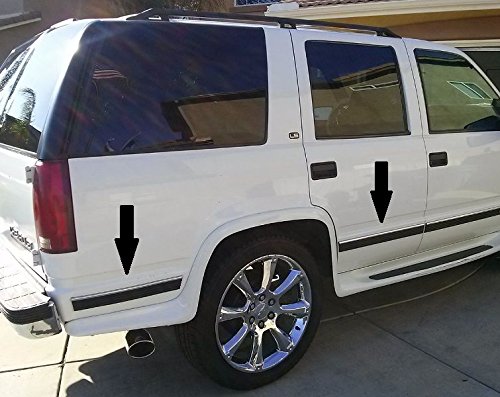 Automotive Authority Replacement Chrome Side Body Trim Molding for 1988-1998 Chevy GMC Tahoe Suburban Silverado Pickup Truck - 2.5" (Half Roll - 160")