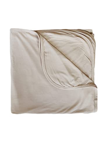 Marlowe & Co Premium Knit Viscose from Bamboo Swaddle Blanket, 47in x 47in (Natural)