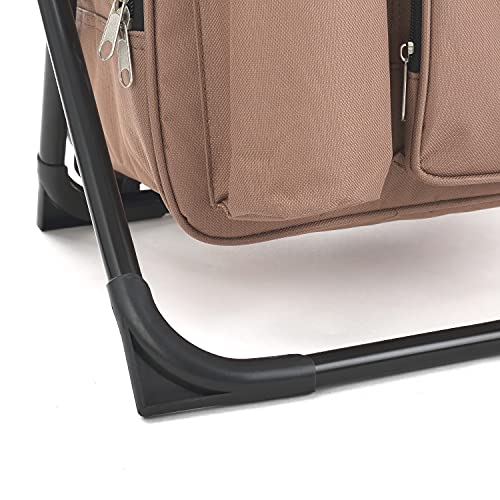 Arrowhead Outdoor Multi-Function 3-in-1 Compact Camp Chair: Backpack, Stool & Insulated Cooler, w/Bottle Holder & Storage Bag, External Pockets, Backrest, Fishing, Hiking, Heavy-Duty, USA-Based