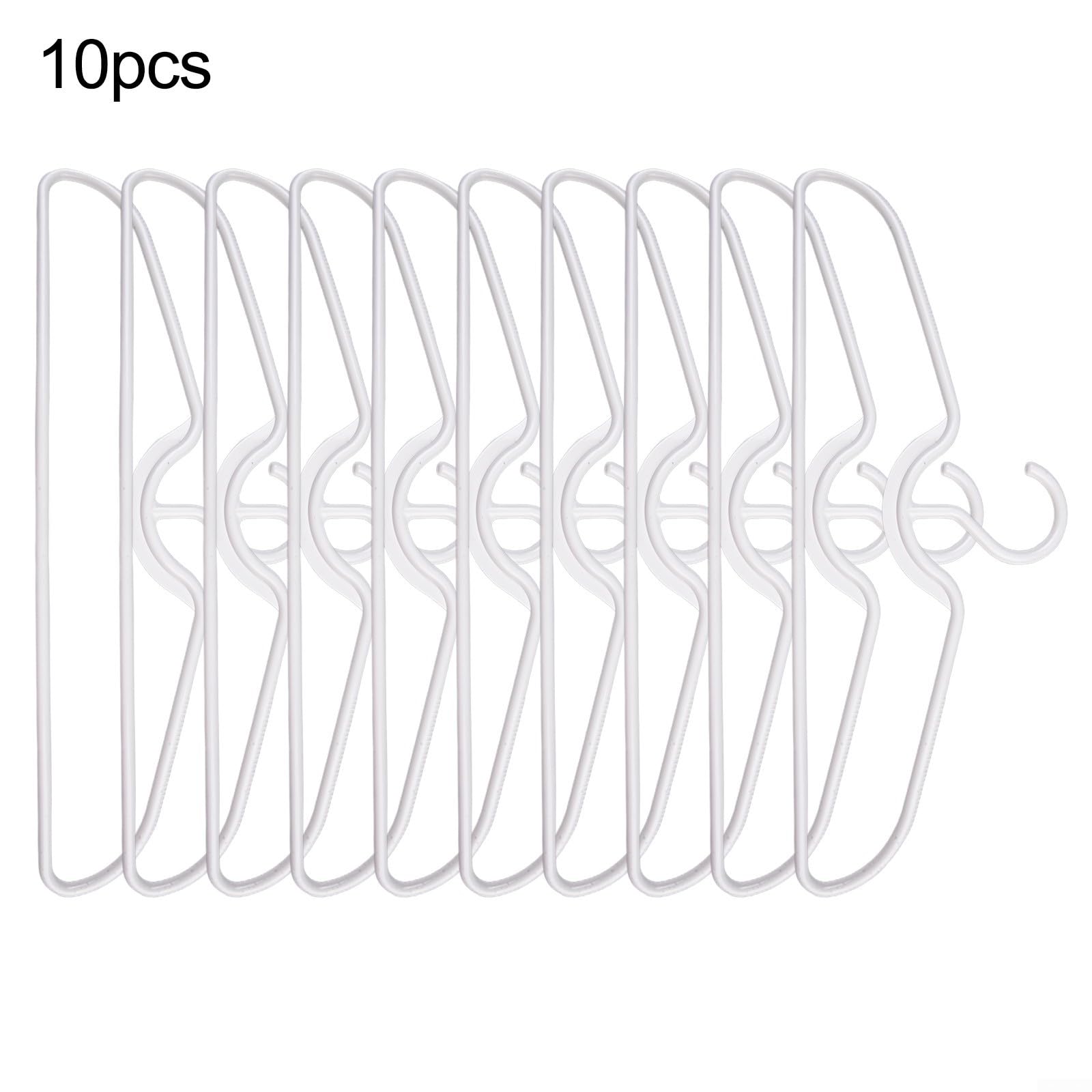 Clothes Hangers Short Neck Design Plastic Hangers Non-slip Short Neck Hanger for Jackets Pants Shirts(20pcs)