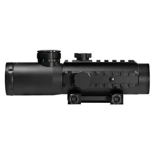 Barska AC11544 Multi-Rail 4x30 Electro Sight with Illuminated Mil-Dot Reticle and Mount
