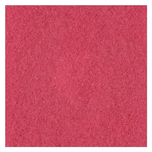 Boardwalk Buffing Floor Pads, 16" Diameter, Red, 5/Carton