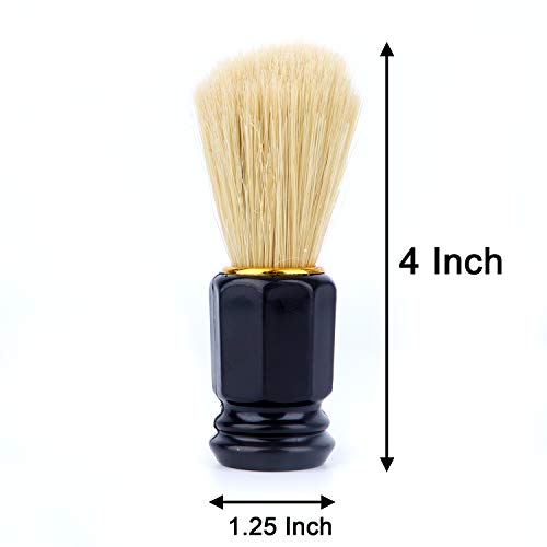 Beomeen Shaving Brush 2 Pack, Hair Shave Brushes with Handle for Men, Professional Hair Salon Tool Gifts