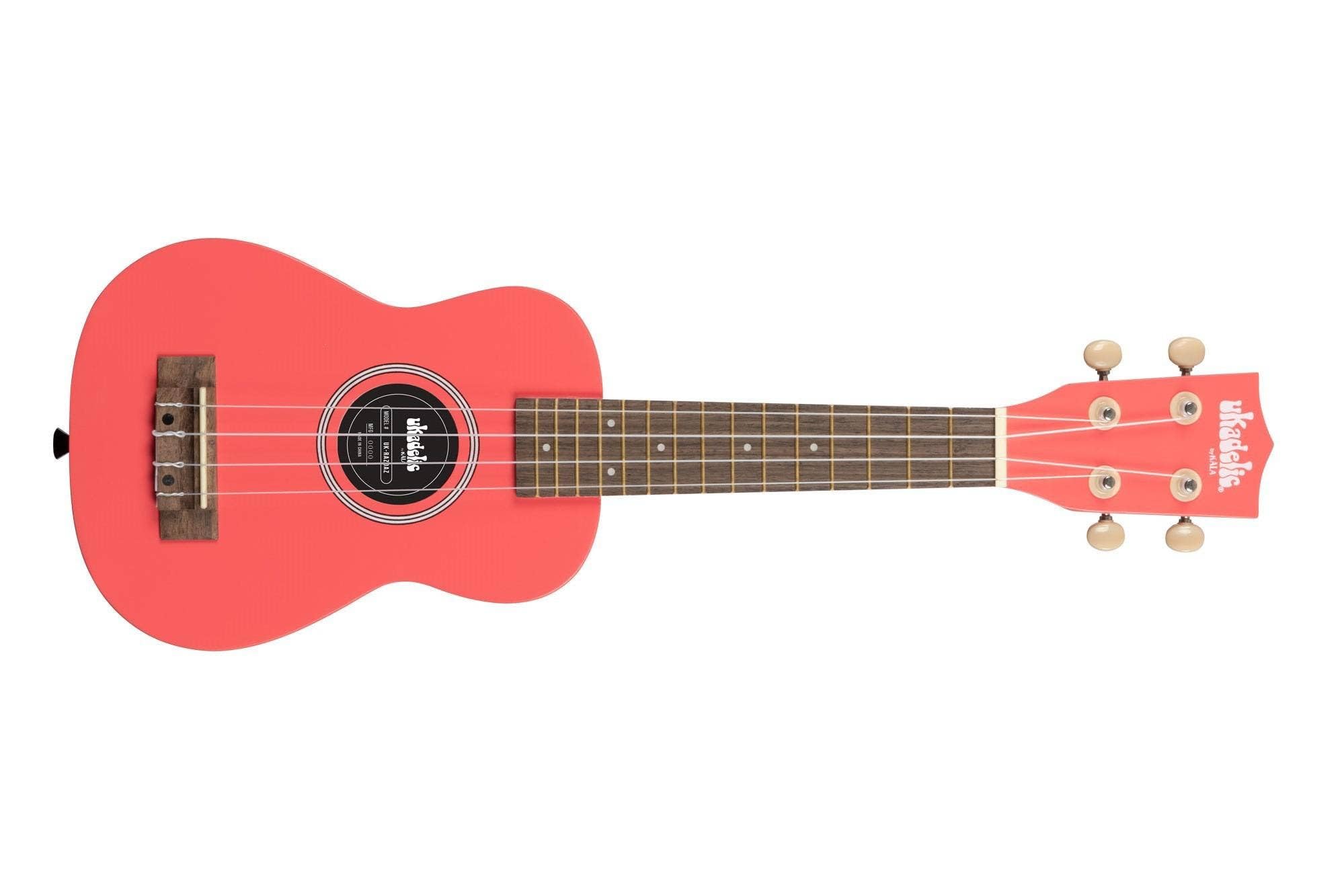 Solid Color Ukadelic Soprano Ukulele Razzle Dazzle
