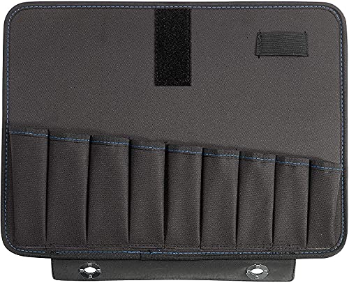 B&W International GO Portable Wheeled Rolling Tool Case Box with Pocket Boards, Black