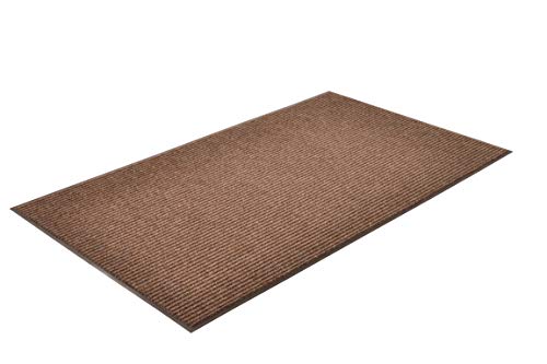 Notrax 109 Brush Step Carpeted Entrance Mat for Home or Office, 3' X 5', Brown, 109S0035BR