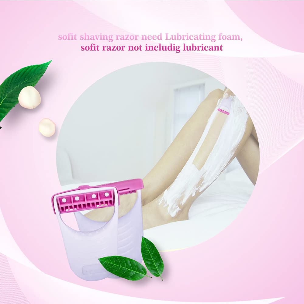 Disposable Blade Razor 20 PCS with individed pack, unisex dry/wet use hair removal, Safety Hygiene Protable