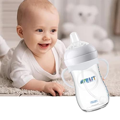 Sippy Cup Soft Spout Conversion Kit for Philips Avent Natural Baby Bottle, Bottle Handles and Weighted Straw (2 Pack)