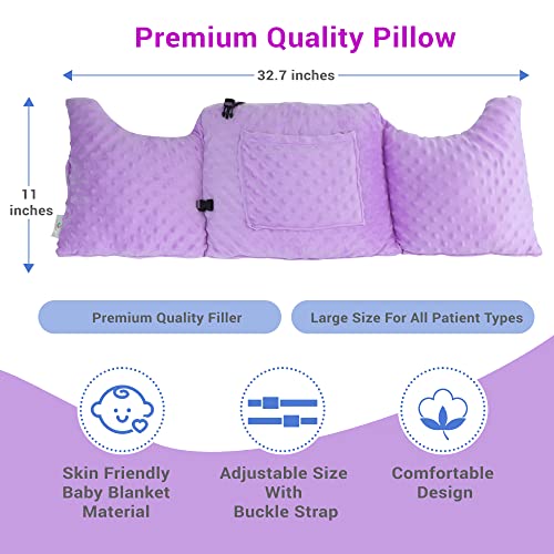 Mastectomy Pillow - Post Surgery Pillow, Breast Pillow for After Heart Surgery, Breast Reduction & Augmentation Patients - Heart Pillow for Sleeping, Recovery & Seatbelt Protection-Surgery Pillow Gift