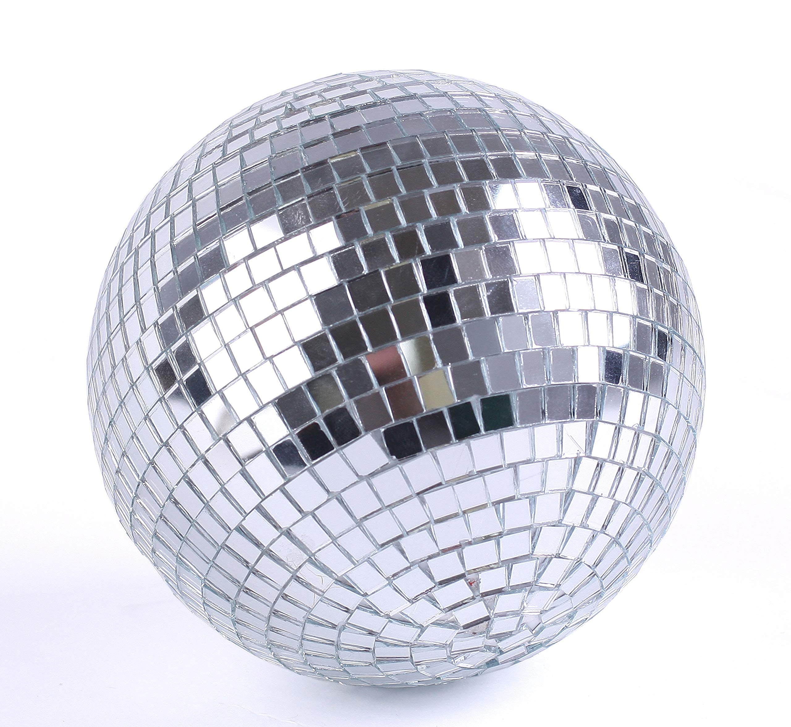 Big Mo's Toys Disco Ball - Silver Mirror Hanging Disco Ball Party Decoration Accessories for 70s Parties
