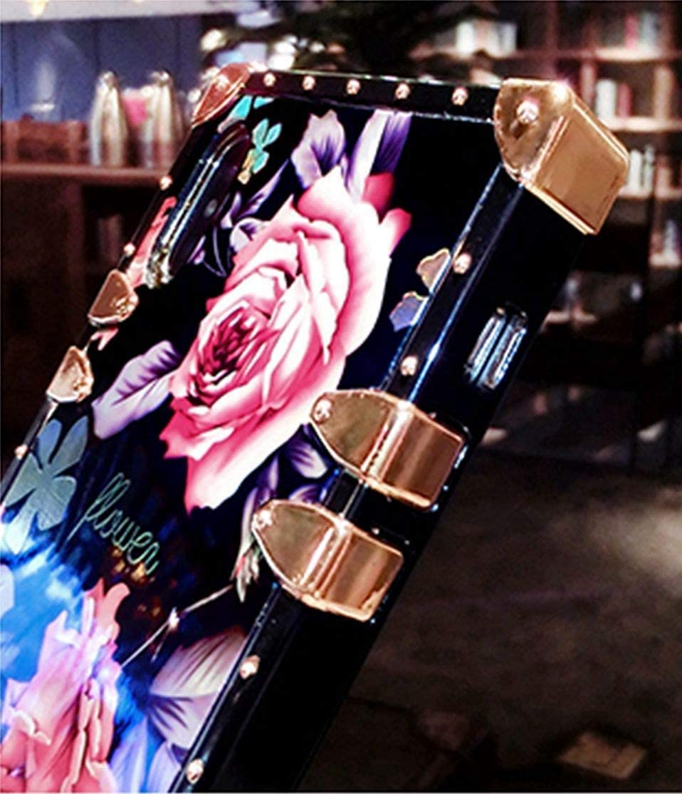 Babemall Compatible for Samsung Note 20 Ultra 5G Case, Elegant Blu-ray Square Flower Floral Shockproof Phone Case for Women Girls,Protective Back Cover (Flower 3)