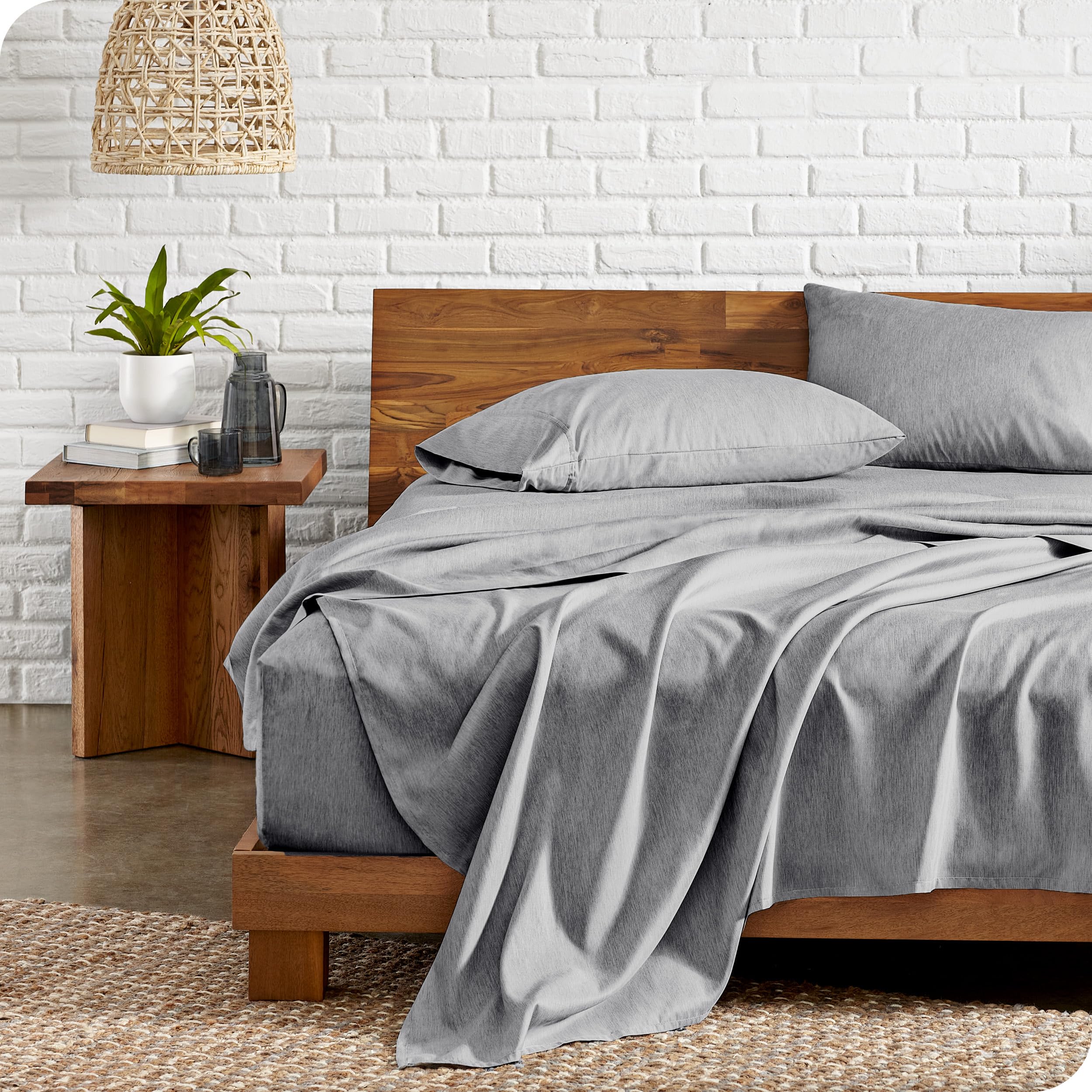Bare Home King Sheet Set - Luxury 1800 Ultra-Soft Microfiber King Bed Sheets - Double Brushed - Deep Pockets - 4 Piece Set - Bedding Sheets & Pillowcases (King, Buffalo Plaid - Red/Black)