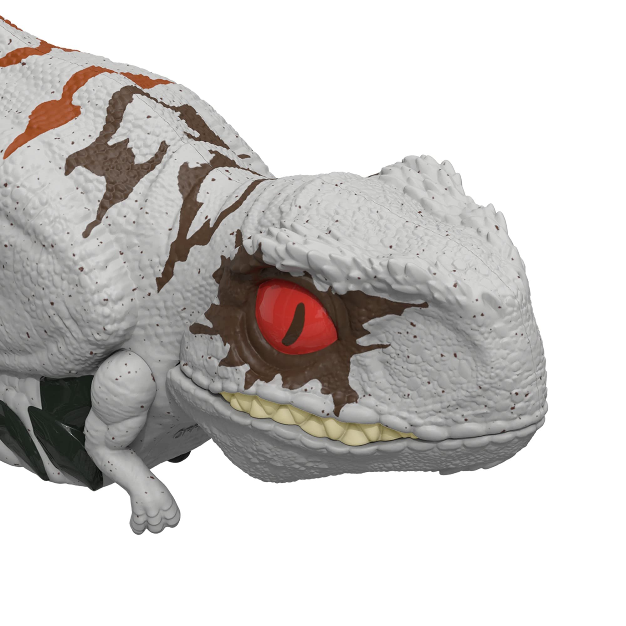 Mattel Jurassic World Dominion Uncaged Dinosaur Toy with Clicker-Controlled Motion & Sound, Click Tracker Atrociraptor Ghost Dino Action Figure