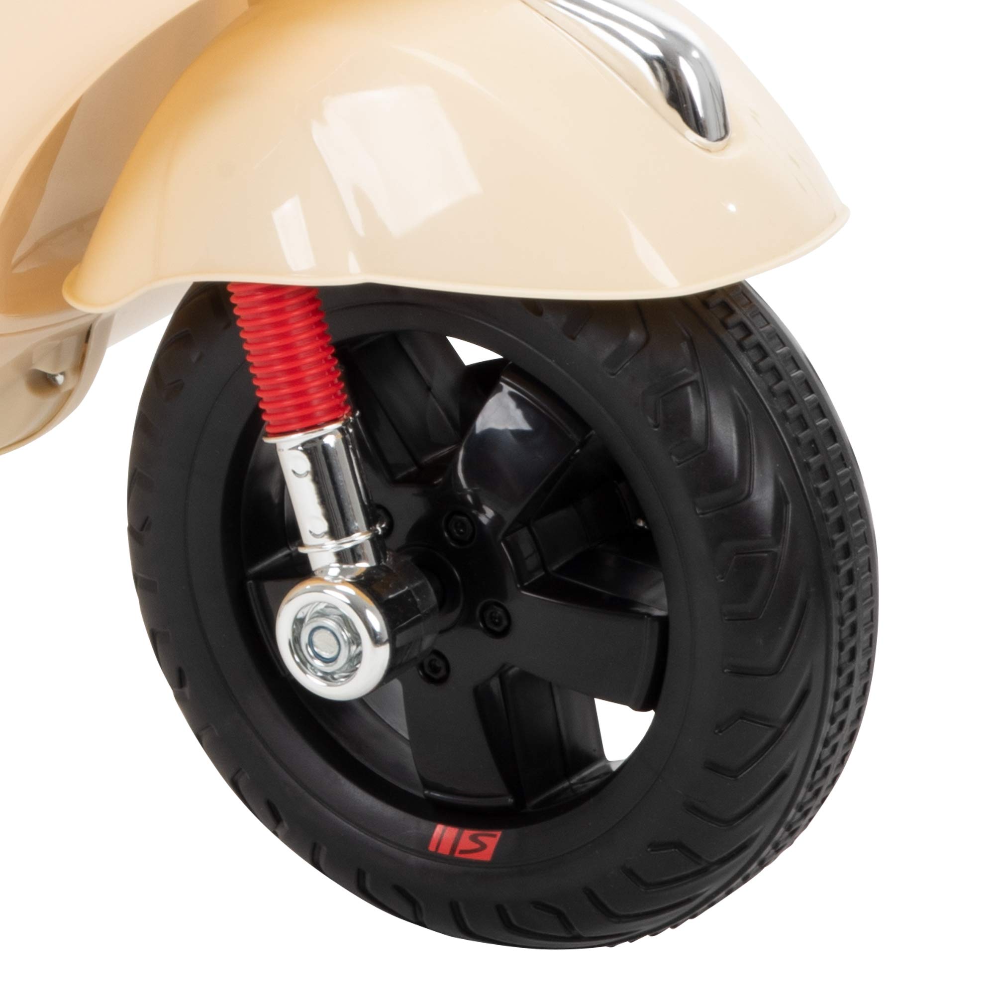Huffy Kids Battery 6V Ride-On Vespa Scooter Beige