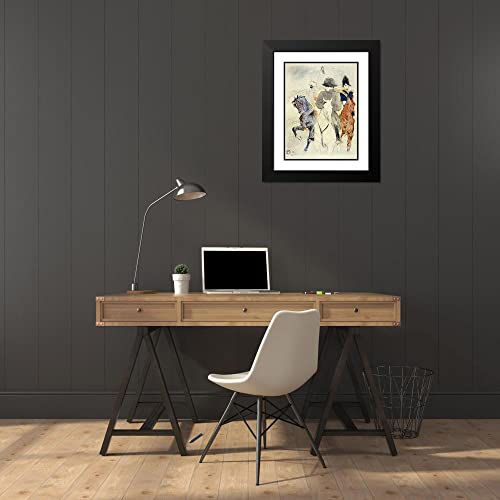 ArtDirect Napoleon II 19x24 Black Modern Wood Framed with Double Matting Museum Art Print by Toulouse-Lautrec, Henri