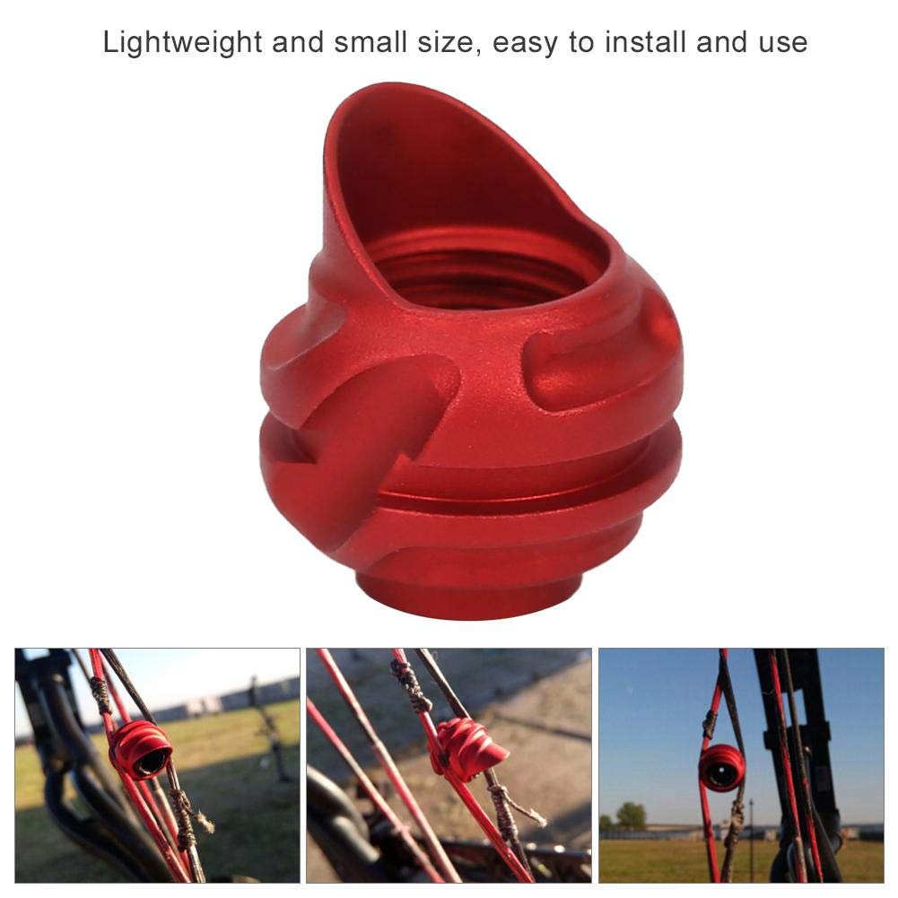 Archery Peep Sight, Aluminium 37 45 Degree Hooded Peep Sight Aperture Hunting Accessory for Compound Bows (45 Degree-Red)