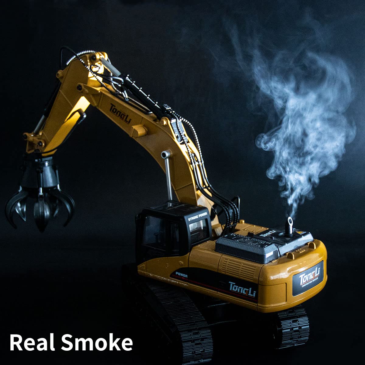Huina RC Excavator for adults1580 Hobby Remote Control V4 Full Metal RC Excavator Adult huina 580 Construction Vehicle Professional Remote Control Tractor (Default)