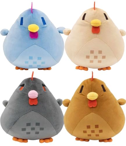 Cekalue Video Game Valley Chicken Plush Toy 7.87" Stuffed Animal Pillow Hen Doll Figure Kids Gift Home Decor Stardew Merch
