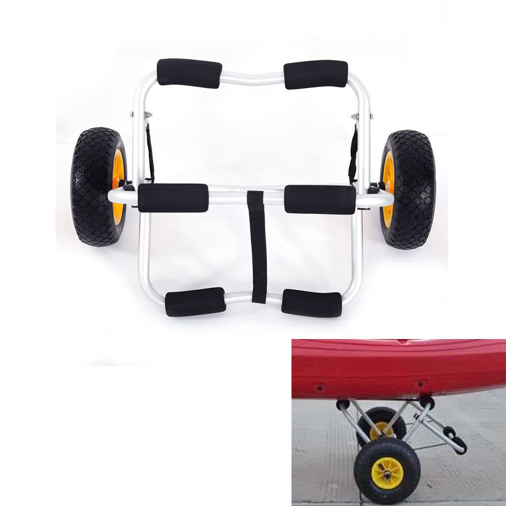 Bend Kayak Canoe Boat Carrier Dolly Trailer Tote Trolley Transport Cart Wheel